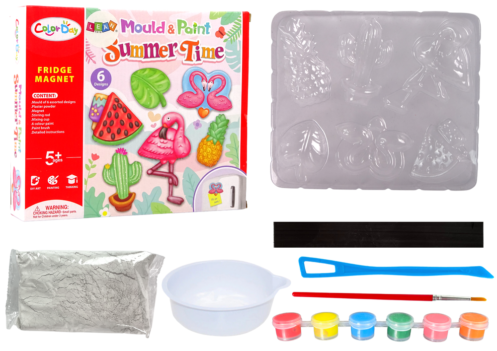 Zestaw DIY Do Malowania Wakacje Flaming Arbuz Gips Magnesy - 10922 ...
