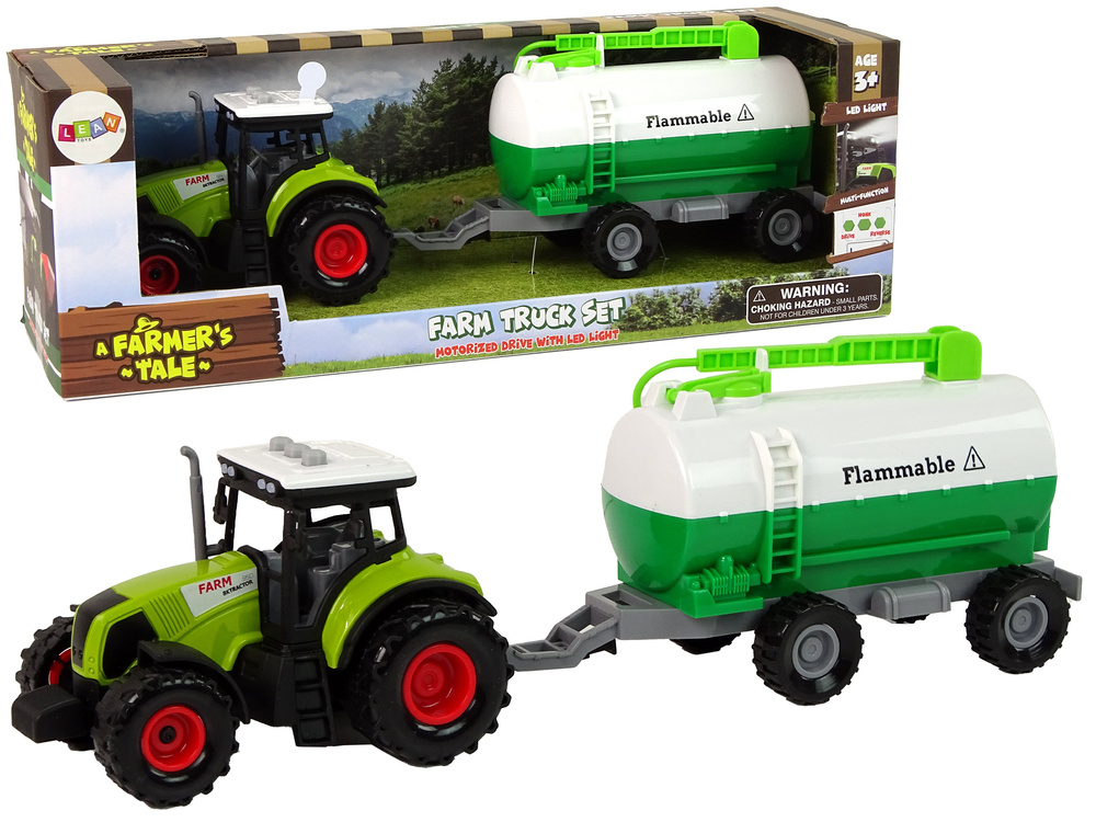 Traktor dla Dzieci z Przyczepką Cysterna Autko Farma - 15220 - LeanToys