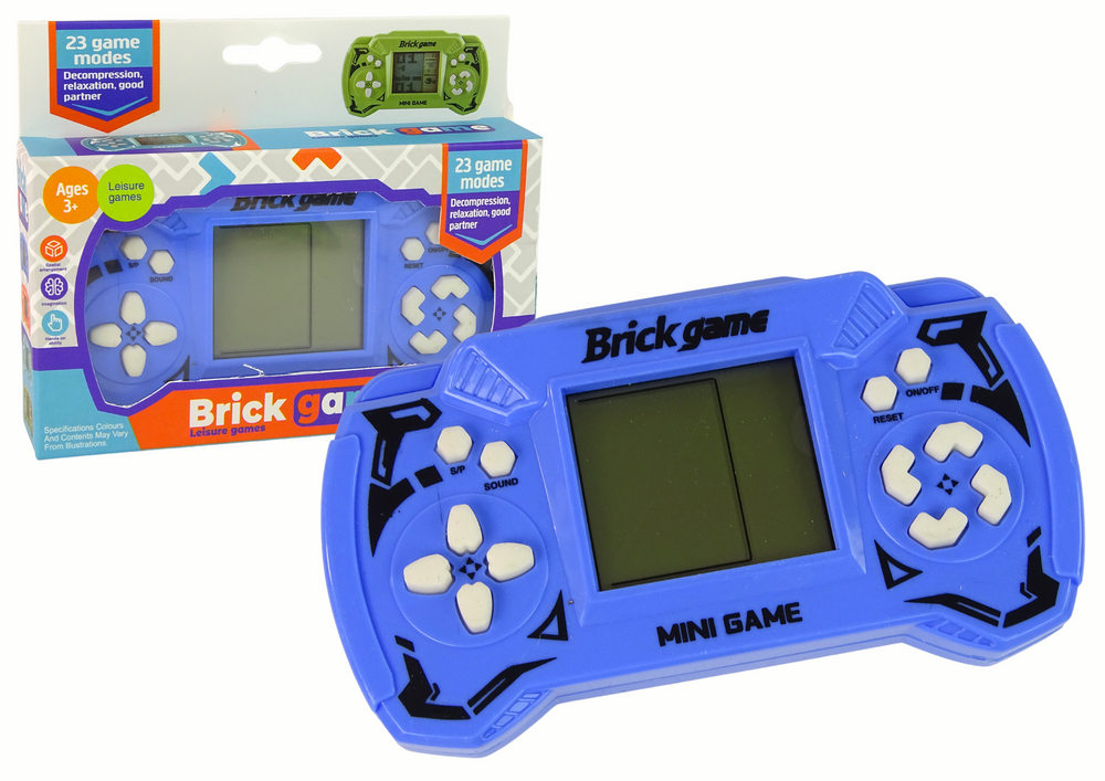 Gra Konsola Brick Game Niebieska. - 13722 - LeanToys