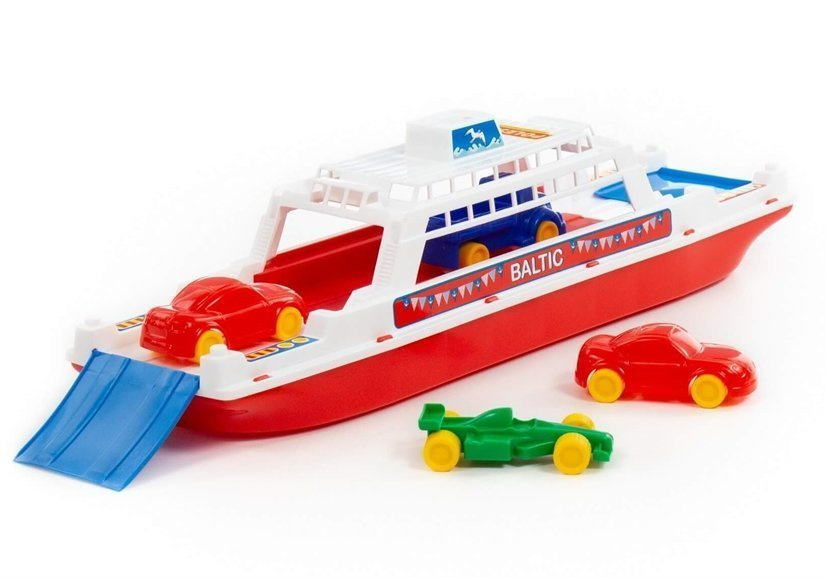 Prom Statek z Autkami "Bałtyk" 4 szt. 56689 - 8587 - LeanToys